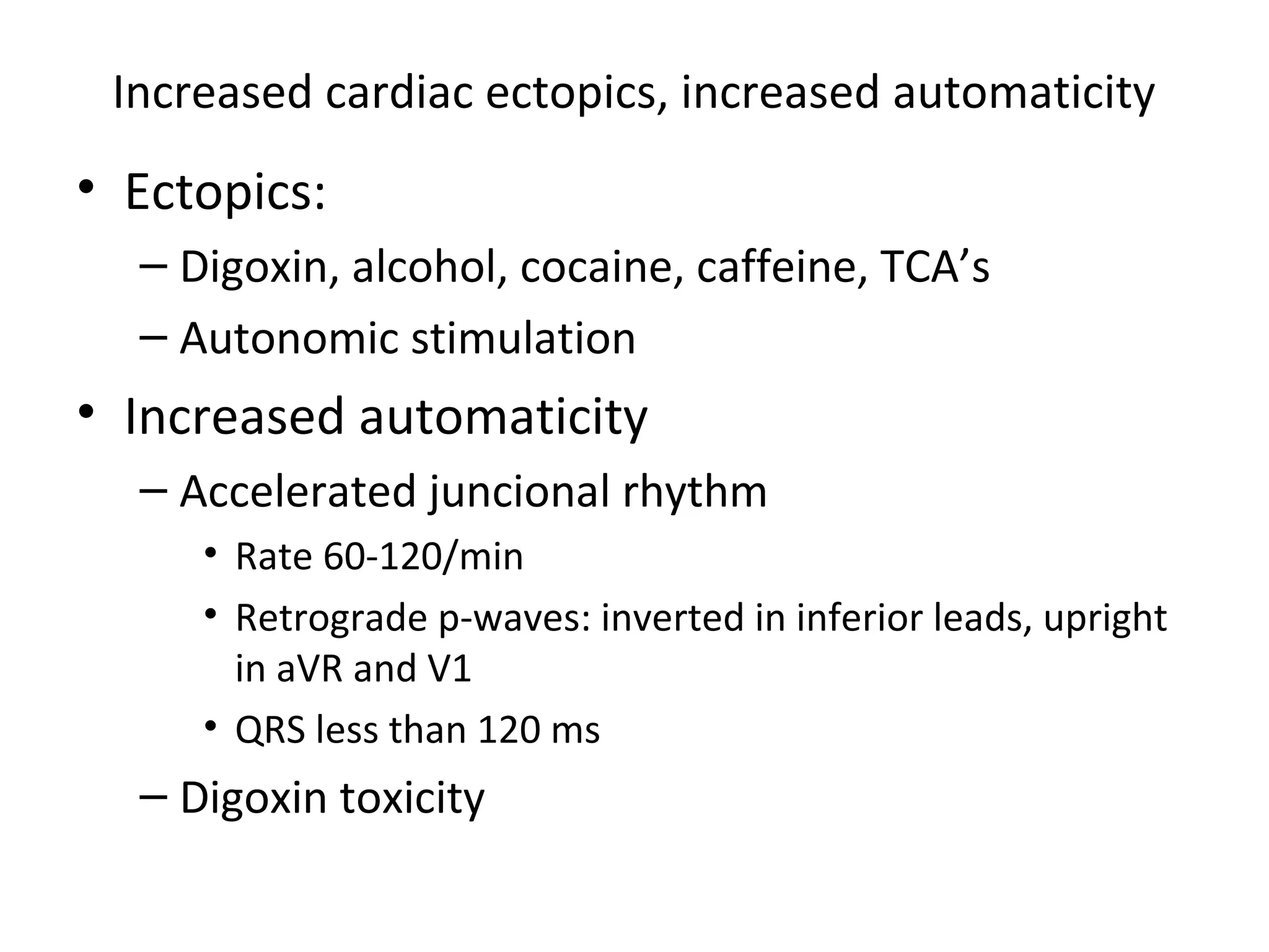 ECG manifestations of drug overdose | PPT