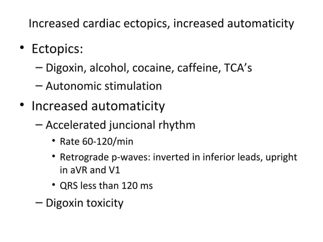 ECG manifestations of drug overdose | PPT