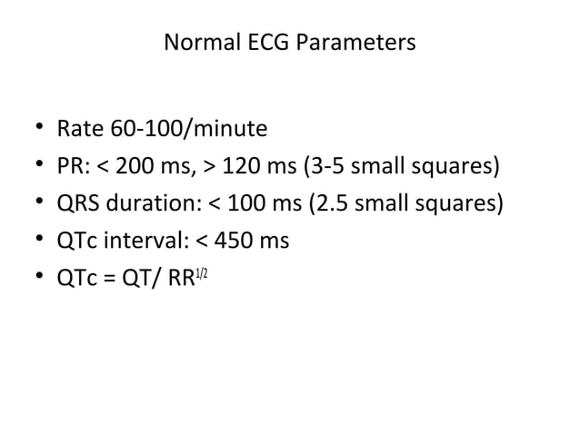 ECG manifestations of drug overdose | PPT