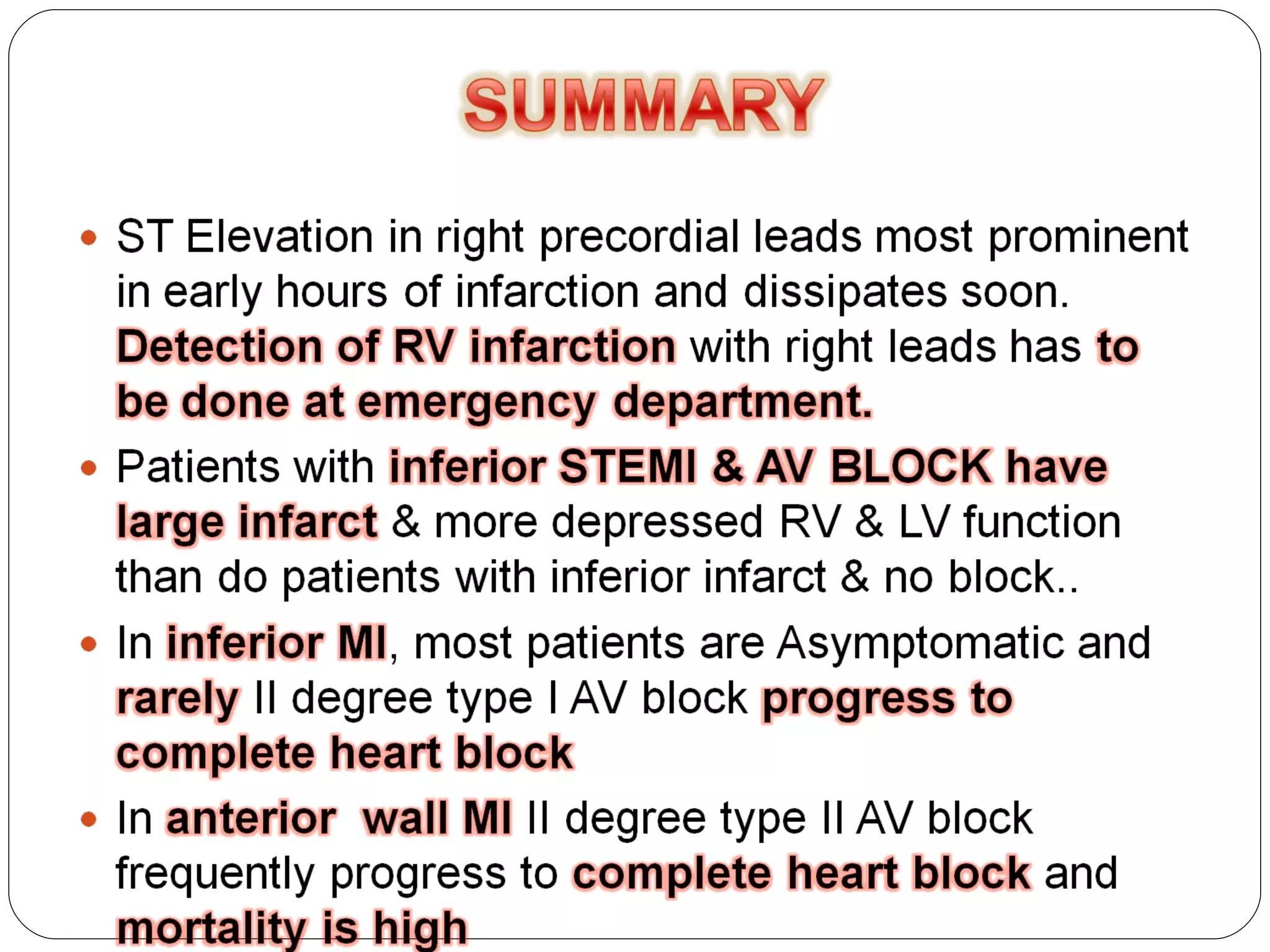 ECG: Myocardial Infarction with CHB | PPT