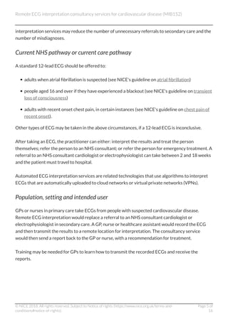 Ecg nice 2018 | PDF