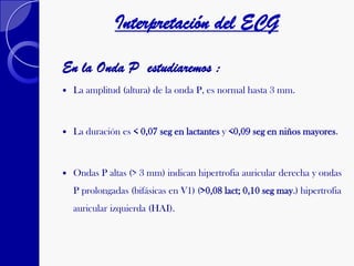 Ecg normal en pediatria | PPTX