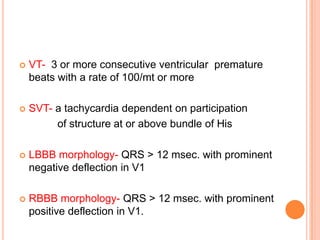 wide complex tachycardia | PPTX