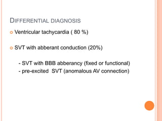 wide complex tachycardia | PPTX