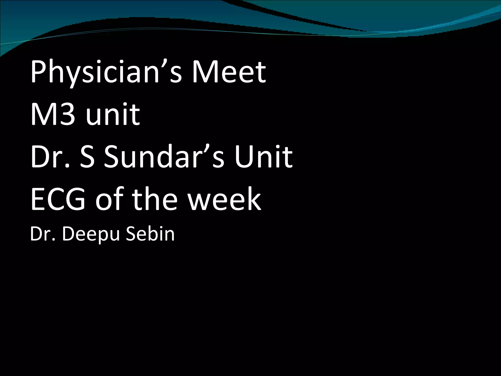 ECG: Multifocal Atrial Tachycardia | PPT