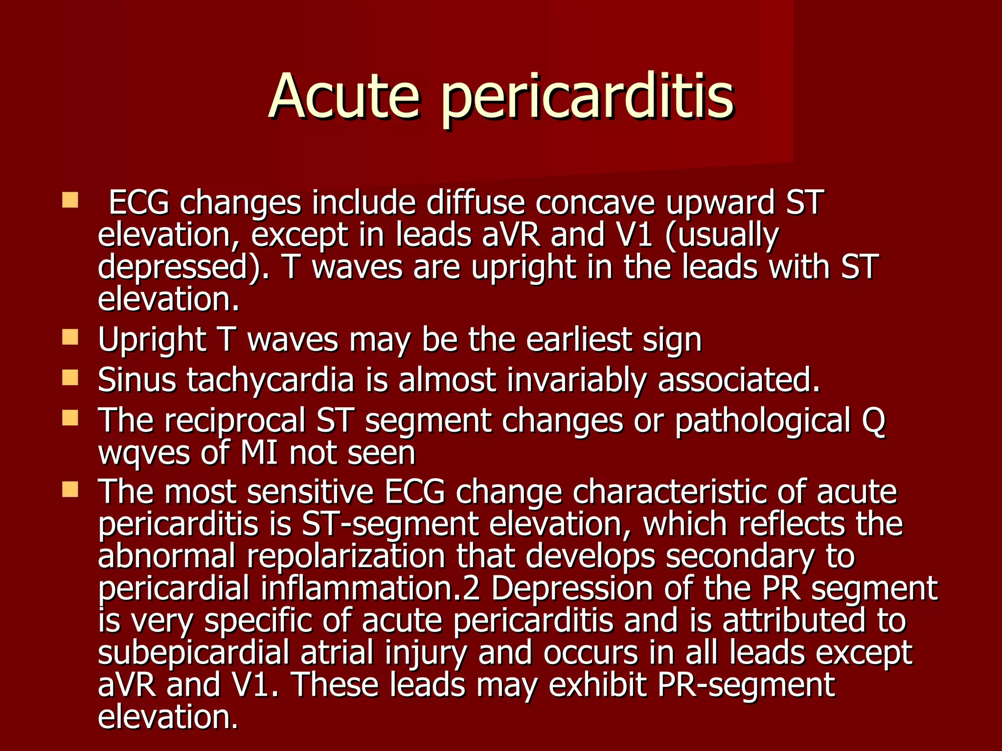 ECG: Pericarditis | PPT