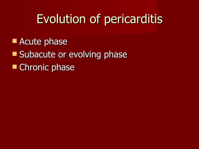ECG: Pericarditis | PPT | Heart and Cardiovascular Diseases | Diseases ...