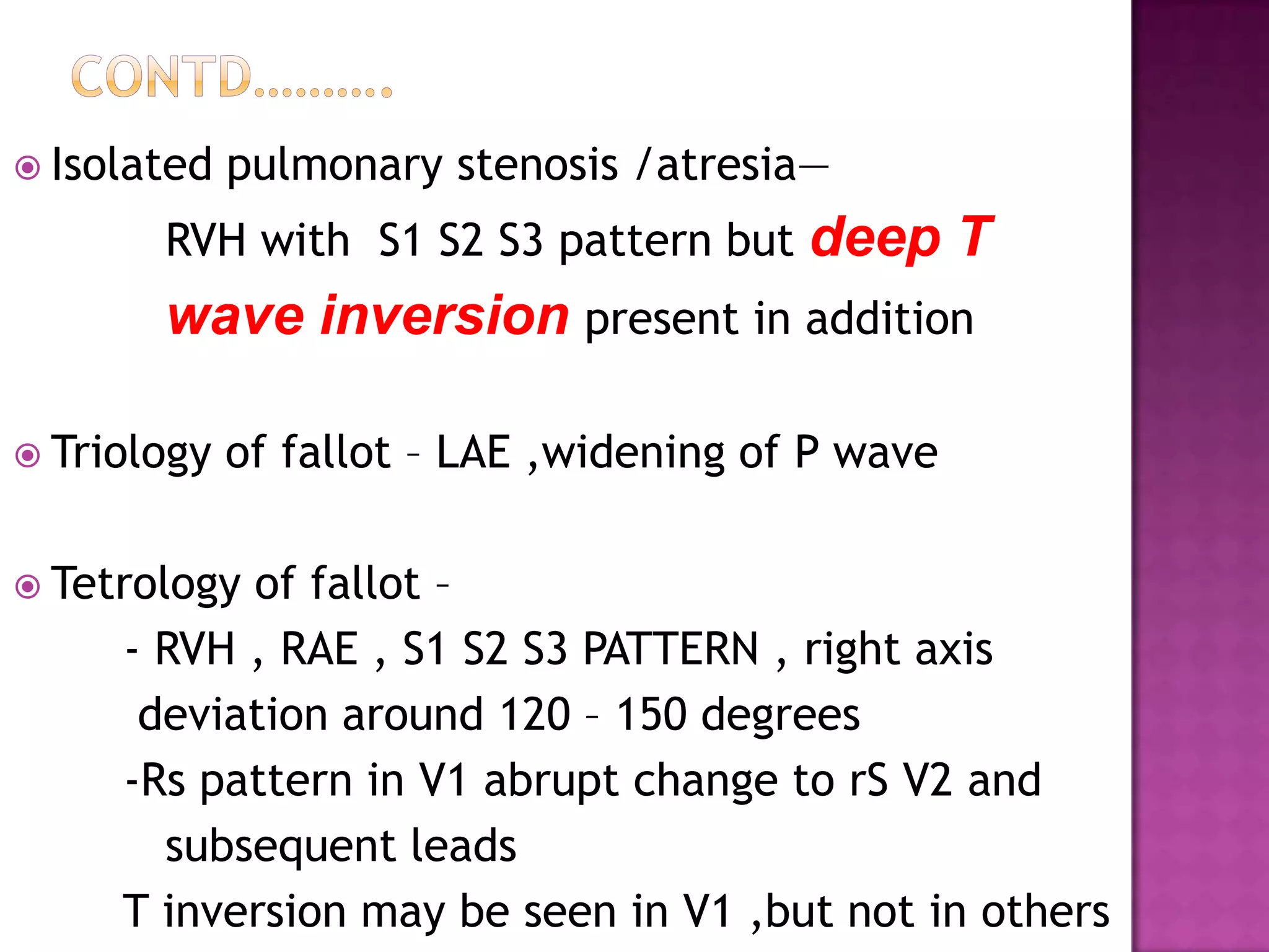 ECG: Congenital Heart Disease | PPTX
