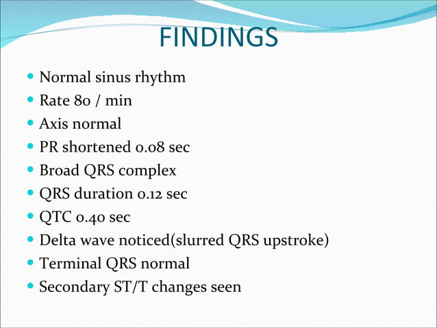ECG: WPW Syndrome | PPT | Heart and Cardiovascular Diseases | Diseases ...