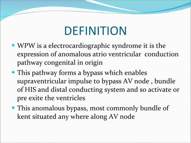 ECG: WPW Syndrome | PPT | Heart and Cardiovascular Diseases | Diseases ...