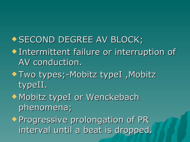 ECG - Mobitz Type II block | PPT