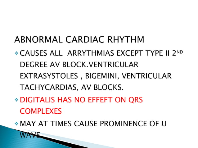 ECG: Digitalis Effect | PPT | Heart and Cardiovascular Diseases ...