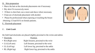 Ecg placement resting | PPTX