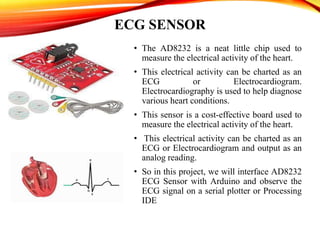 IOT BASED HEALTH MONITORING BY USING PULSE OXIMETER AND ECG | PPTX