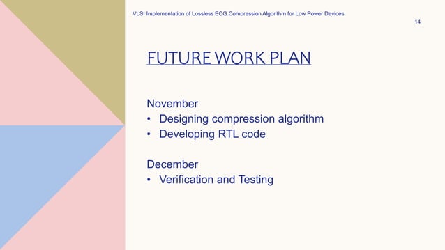 The vlsi implementation of ECG Signal compression algorithm | PPT