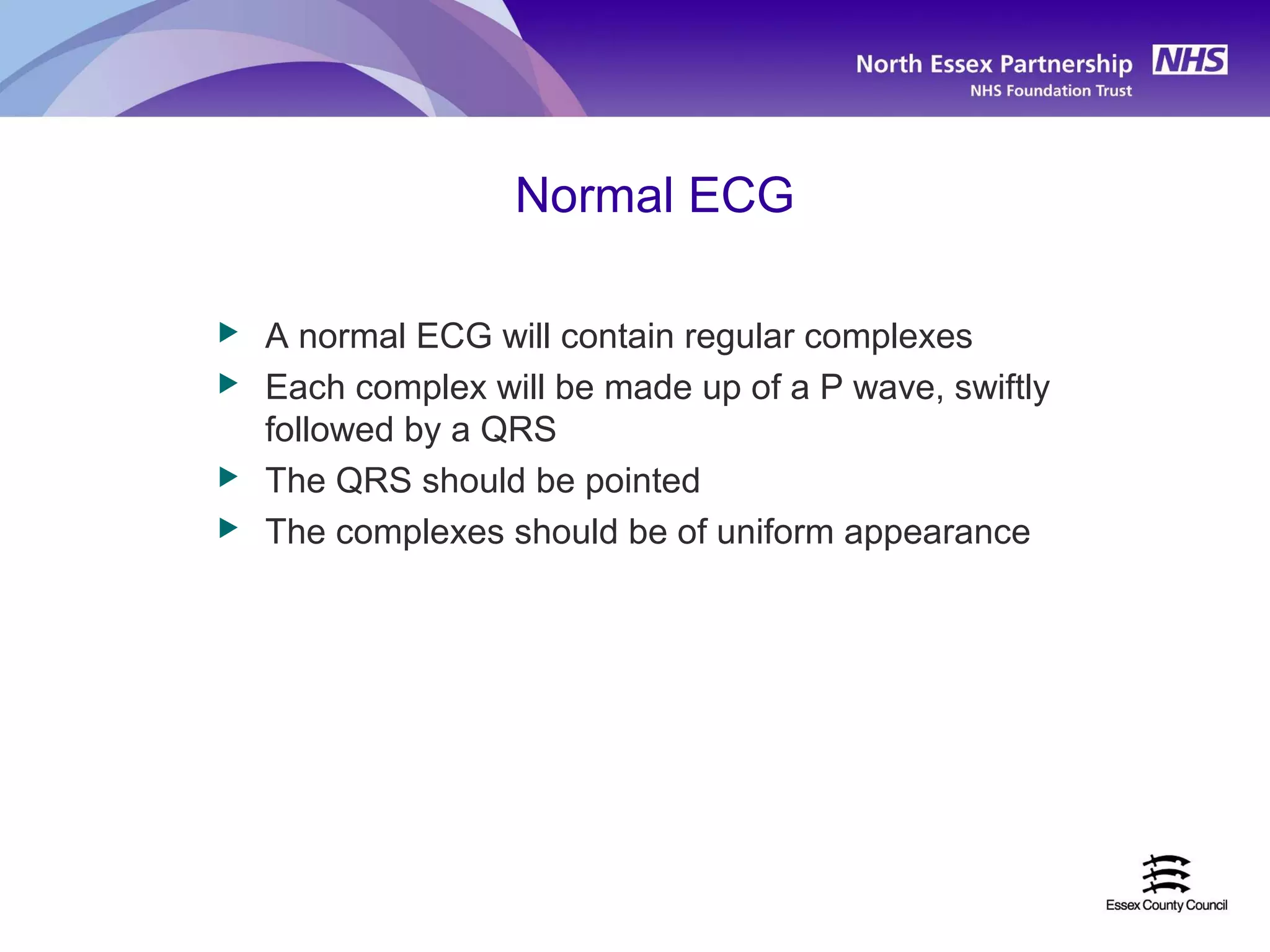 Ecg recording basic interpretation e learning 2 | PPT