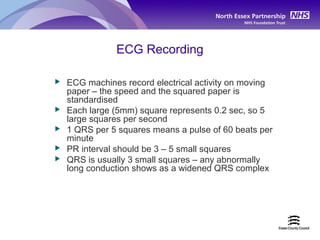 Ecg recording basic interpretation e learning 2 | PPT | Heart and ...