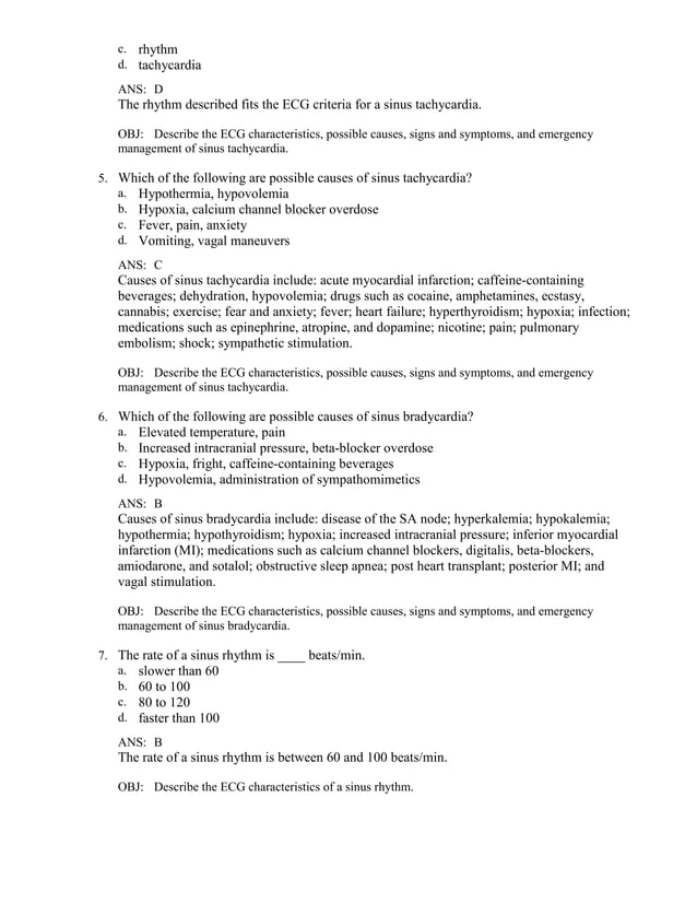 Ecgs Made Easy 5th Edition Aehlert Test Bank | PDF | Heart and ...