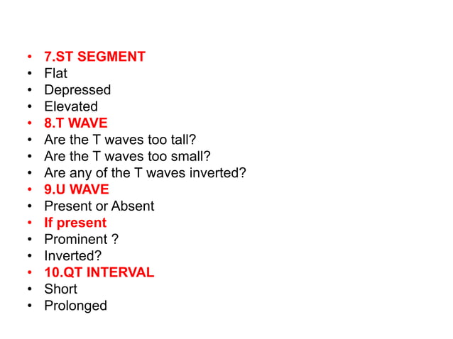 ECG STEPS,10 STEPS IN ECG INTERPRETATION | PPTX | Heart and ...