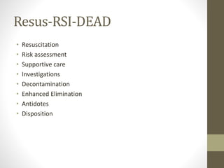 Toxicology and the ECG | PPTX
