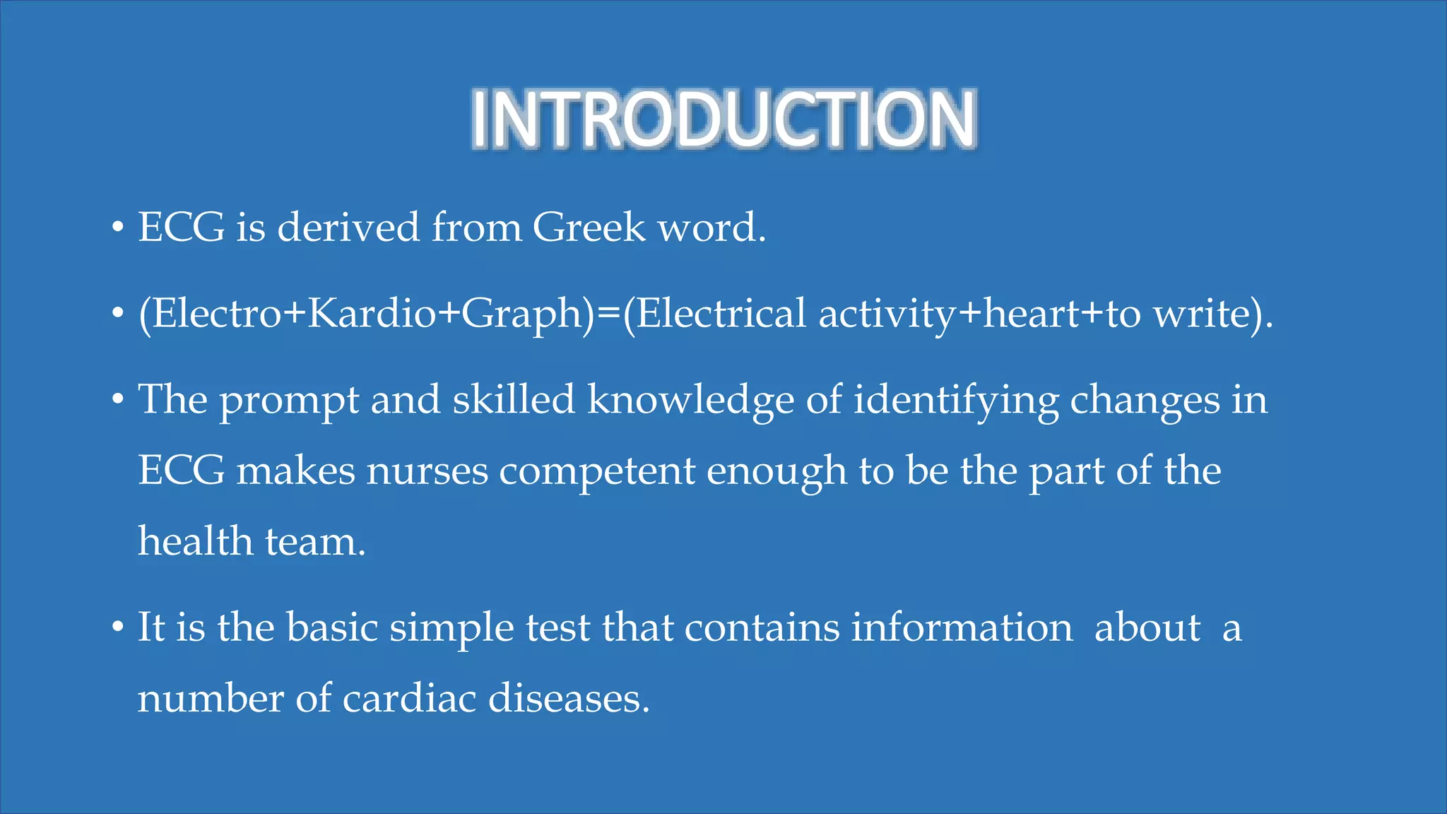 ECG & Emergency Drugs For Nurses | PPTX