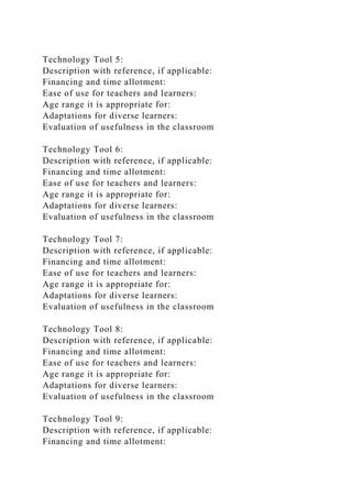 ECH-140 Evaluating Technology ToolsTechnology Tool 1Descrip.docx