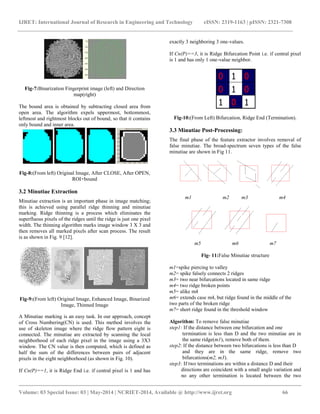Ech a novel multilevel thresholding technique for minutiae based fingerprint recognition | PDF ...