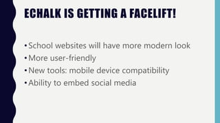 E chalk training | PPT