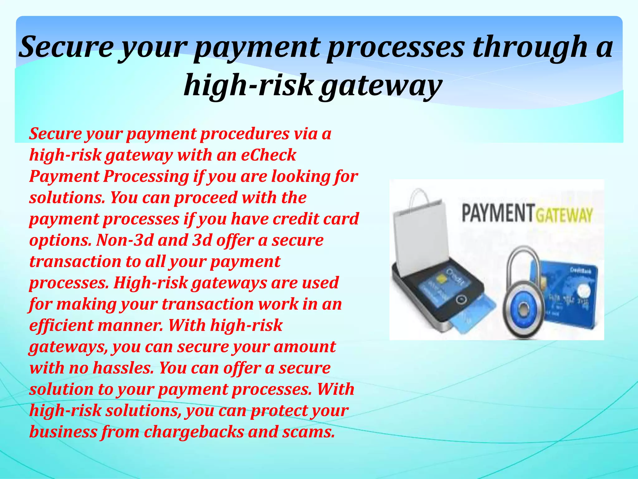 E check payment processing | PPT