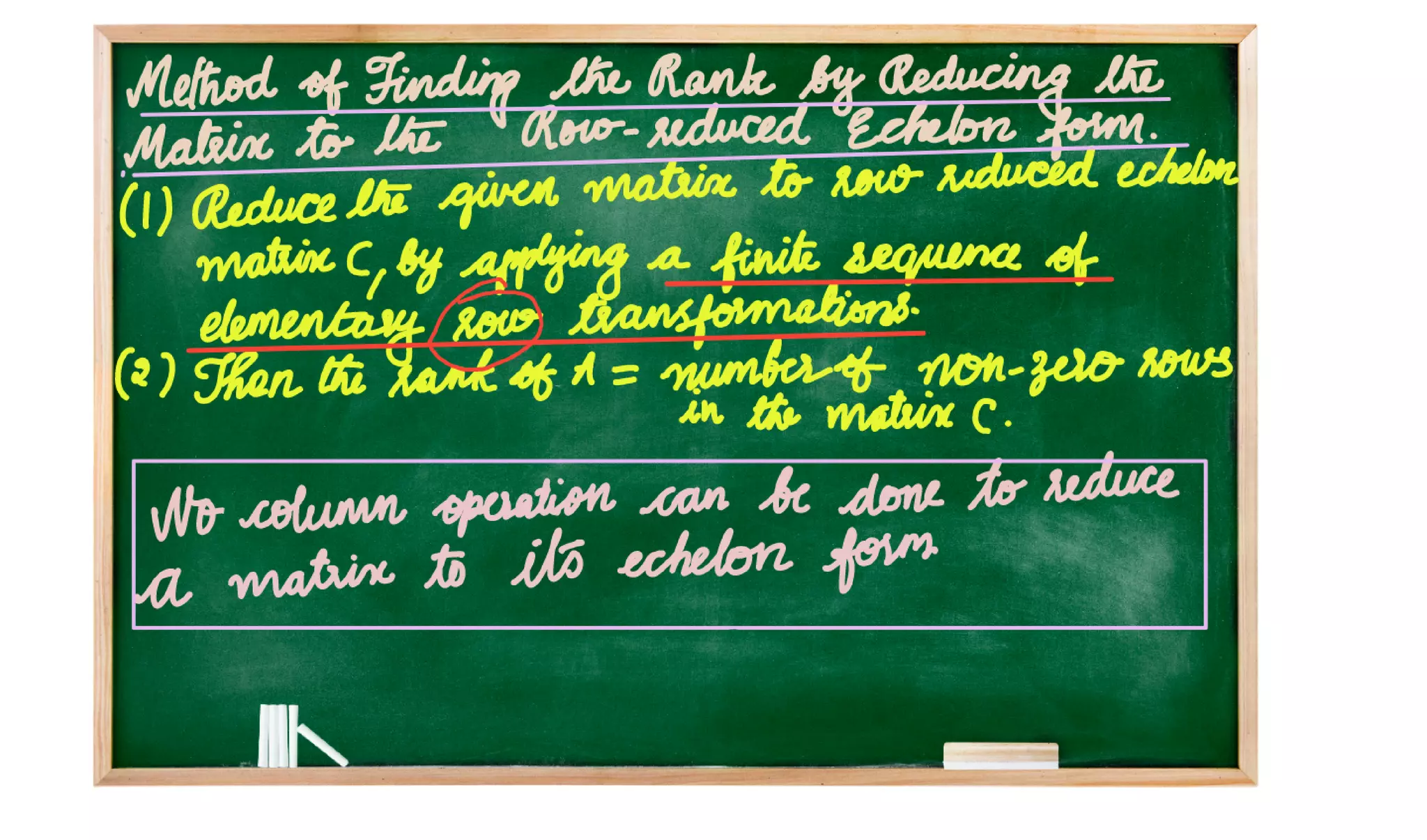 Echelon form of a matrix | PDF