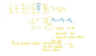 Echelon form of a matrix | PDF