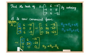 Echelon form of a matrix | PDF