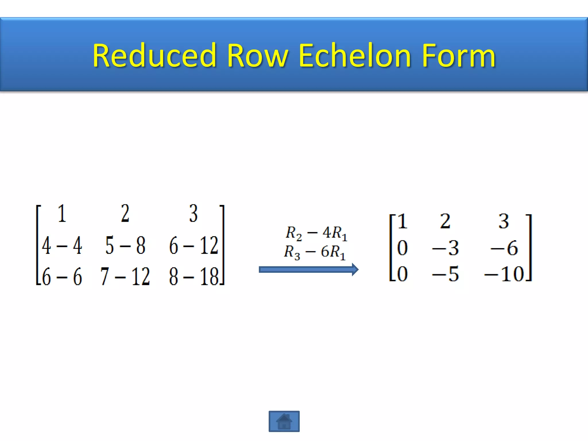 Echelon forms | PDF