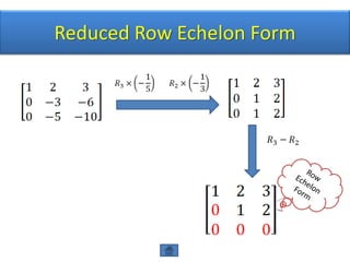 Echelon forms | PDF