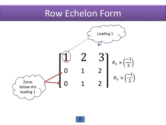 Echelon forms