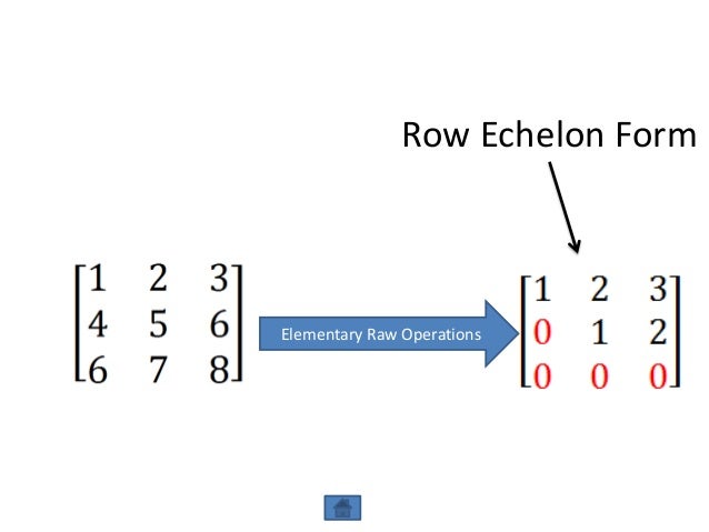 Echelon forms