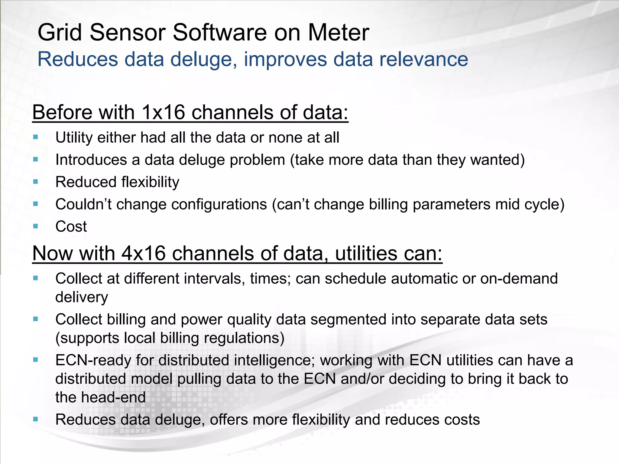 Echelon Smart Metering - Grid Analytics | PDF