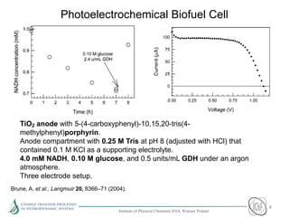 Photooxidation of Tris in a Photoelectrochemical Biofuel Cell | PPT