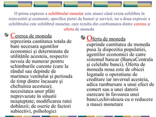 Echilibru monetar si inflatia | PPT