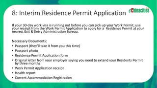 Work Visa and Resident Permit Rules of China | PPTX