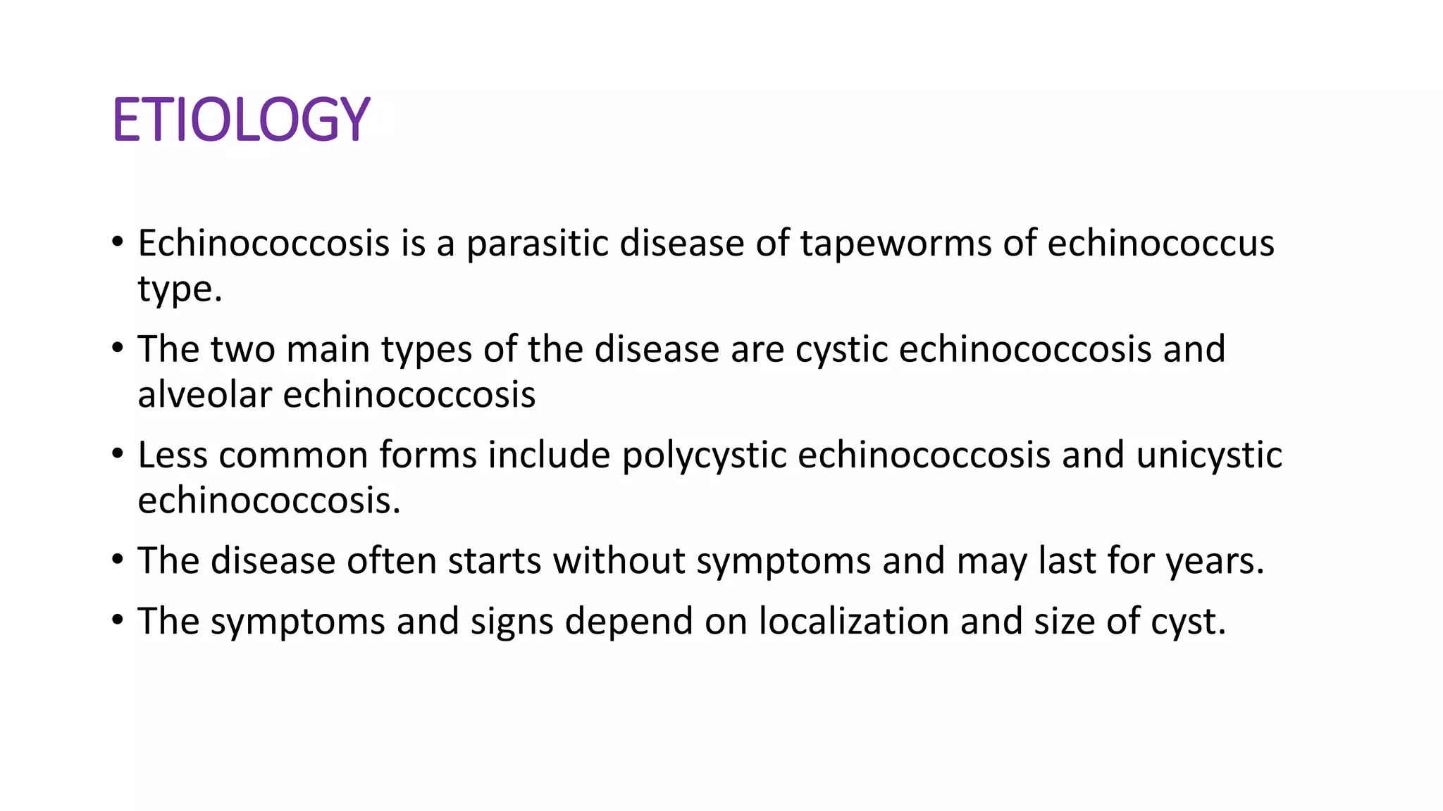 Echinococcosis | PPTX