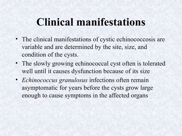 Echinococcus granulosis disease powerpoint | PPT