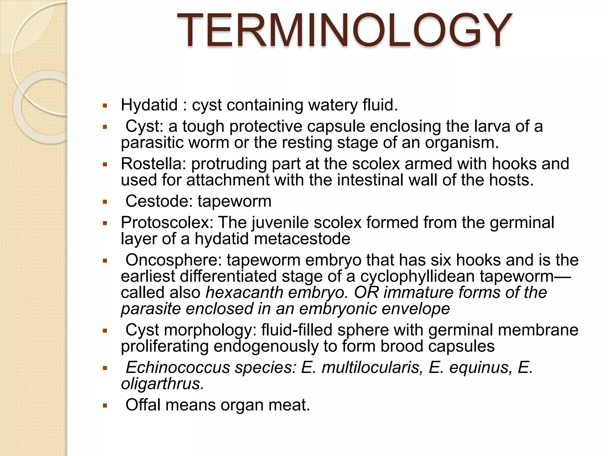 Echinococcus granulosus | PPTX