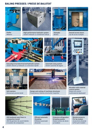 Echipamente de reciclat hartie, carton si plastic - Catalog de Prezentare | PDF