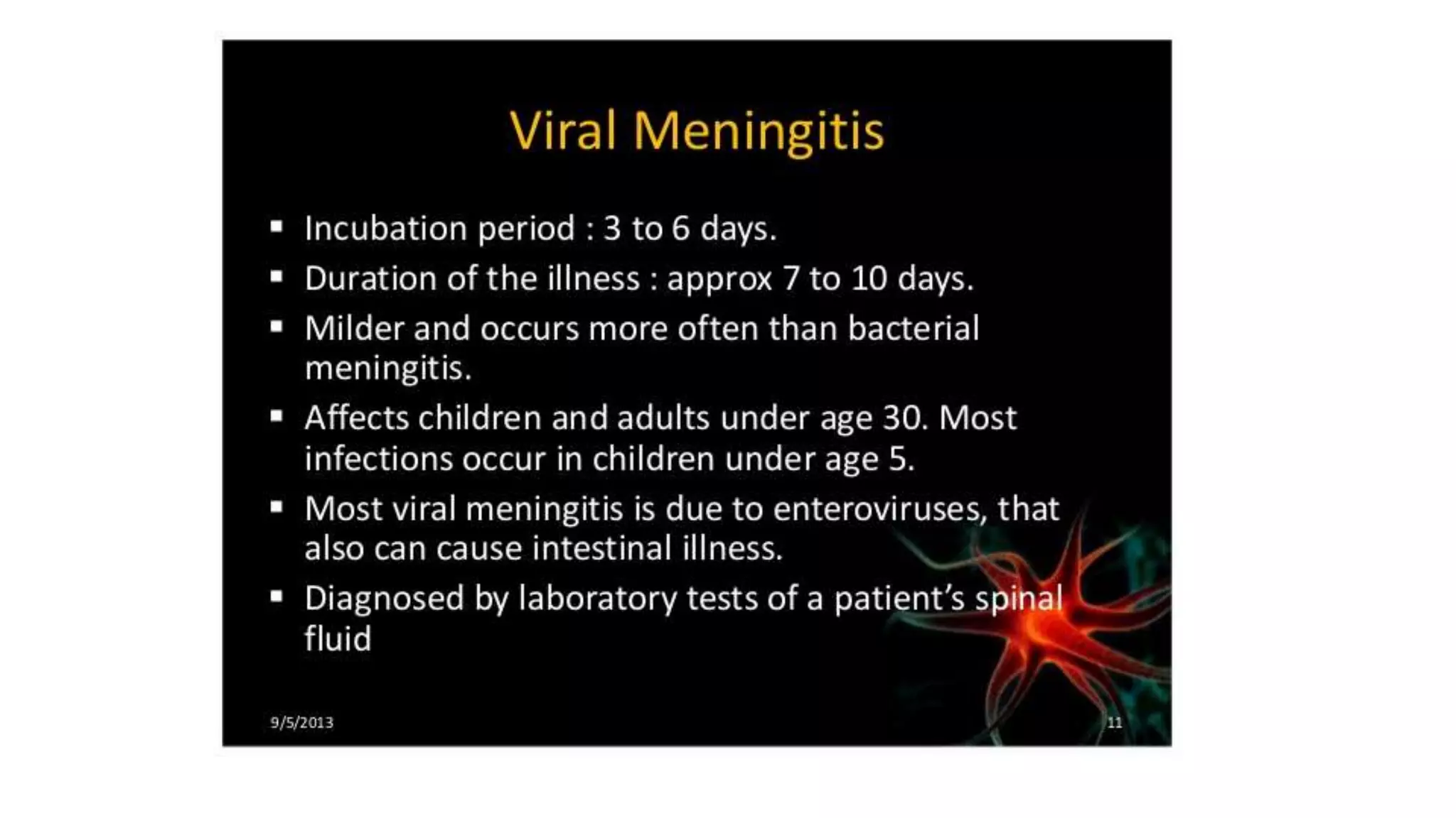 Meningitis: Viral Meningitis - Echovirus | PPTX