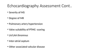 Echocardiographic assessment of mital valve anatomy | PPTX