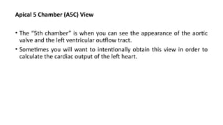 NORMAL ECHOCARDIOGRAPHIC ANATOMY OF THE HEART | PPTX