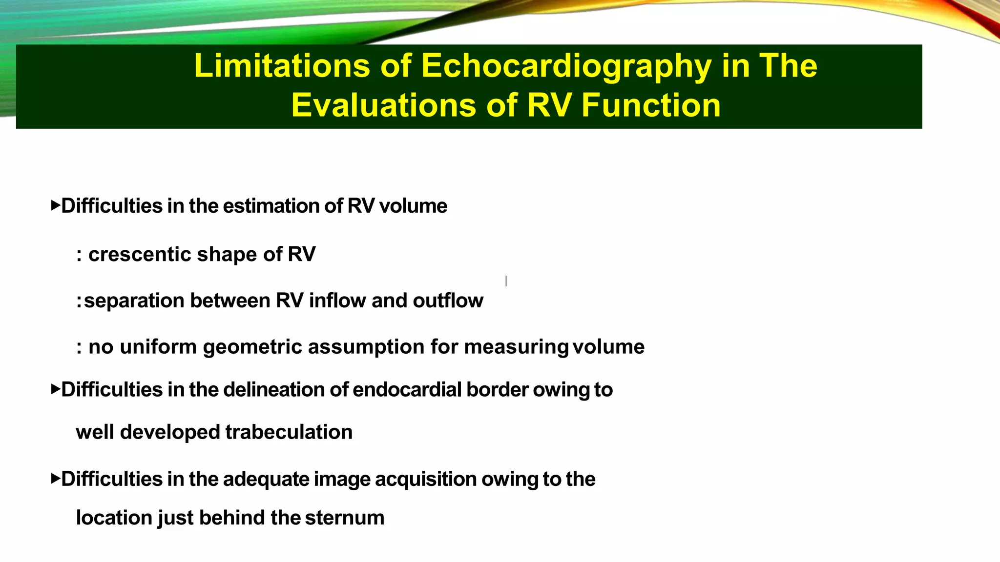Echo assesment of rv function | PPTX