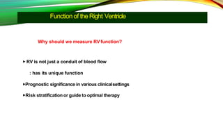Echo assesment of rv function | PPTX | Heart and Cardiovascular ...