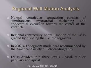 Echocardiographic assesment of systolic and diastolic dysfunction | PPTX